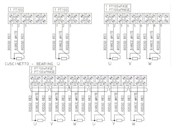 Mecc Alte alternator space heater for ship emergency generator