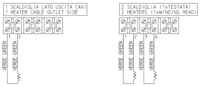 Mecc Alte alternator space heater for ship emergency generator