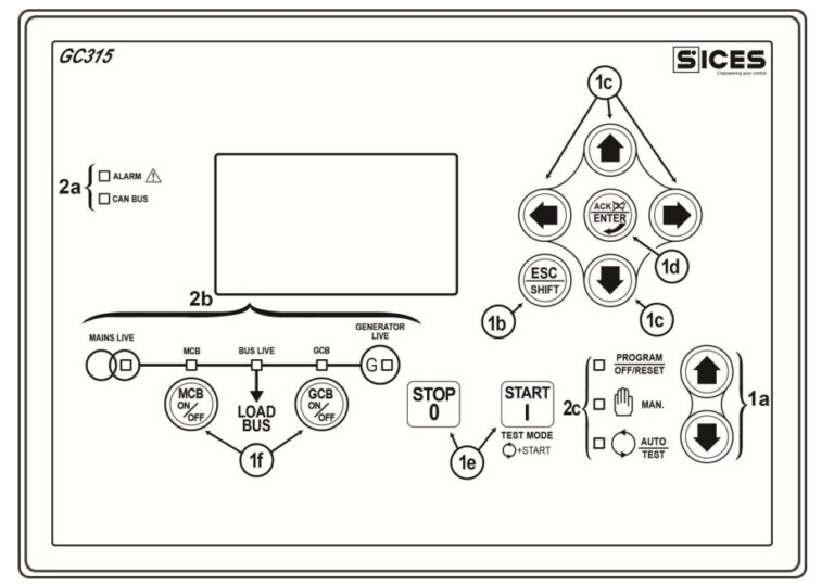 Sices generator controller manual with diagram configuration