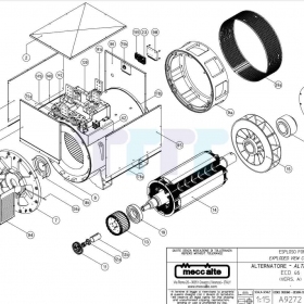 RCM2 Mecc Alte AVR - Bộ điều chỉnh điện áp từ tụ điện