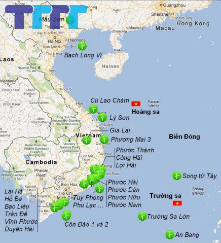 Overview of wind power map in Vietnam